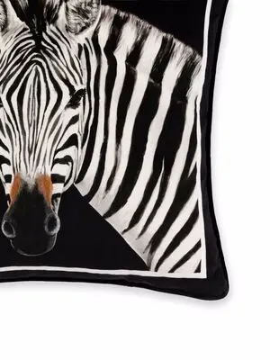 Dolce & Gabbana Small Zebra-print Velvet Cushion