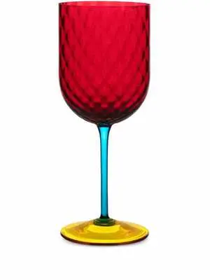 Dolce & Gabbana Murano Wine Glass - Red