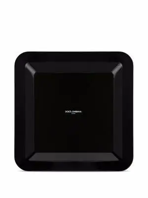 Dolce & Gabbana Medium Leopard-print Wood Tray