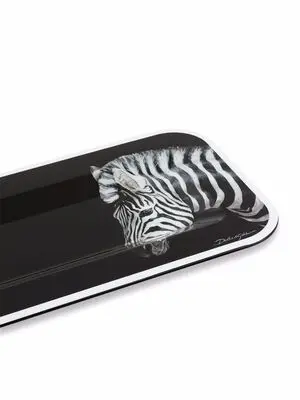 Dolce & Gabbana Small Zebra-print Wood Tray