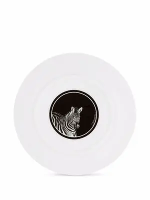 Dolce & Gabbana Zebra-print Porcelain Dessert Plates