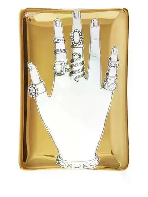 FORNASETTI Mano Con Anelli Ashtray - Gold