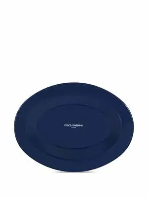 Dolce & Gabbana Mediterraneo-print Wooden Tray - White