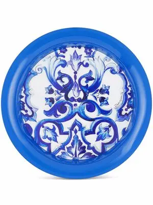 Dolce & Gabbana Mediterranean Print Tray - Blue