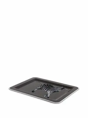 Dolce & Gabbana Medium Zebra-print Wood Tray