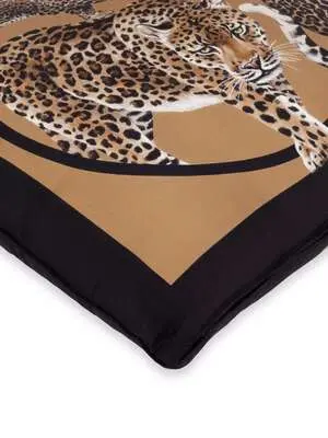 Dolce & Gabbana Small Leopard-print Silk Cushion