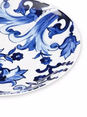 Dolce & Gabbana Blu Mediterraneo-print Porcelain Dinner Plates