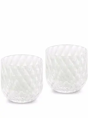 Dolce & Gabbana Hand-blown Murano Shot Glasses - White