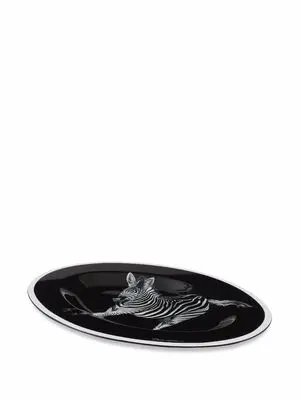 Dolce & Gabbana Zebra-print Wooden Tray