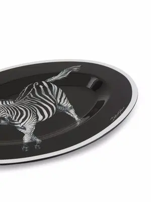 Dolce & Gabbana Zebra-print Wooden Tray