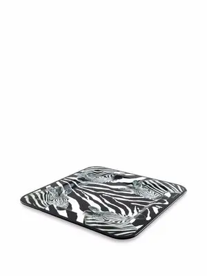 Dolce & Gabbana Medium Zebra-print Wood Tray