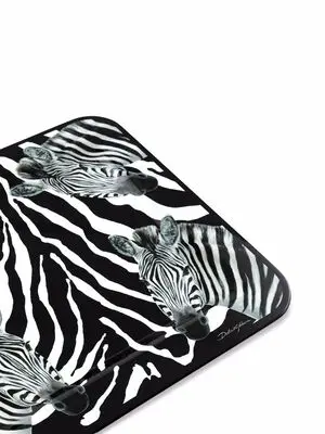 Dolce & Gabbana Medium Zebra-print Wood Tray