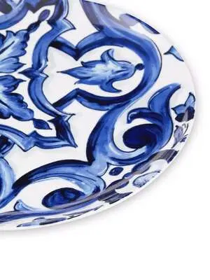 Dolce & Gabbana Blu Mediterraneo Porcelain Dessert Plate - White