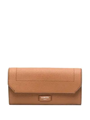 LANCEL Pebbled-leather Purse - Neutrals