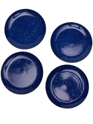 L'Objet Set Of 4 Lapis Dessert Plates - Blue