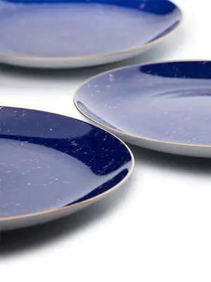 L'Objet Set Of 4 Lapis Dessert Plates