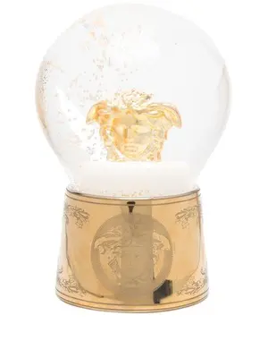 Versace Medusa Snow Globe - Gold