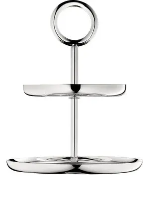 Christofle Vertigo Two-tier Pastry Stand - Silver