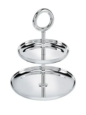 Christofle Vertigo Two-tier Pastry Stand