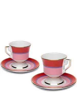 La DoubleJ Set Of 2 Espresso Cups - Pink