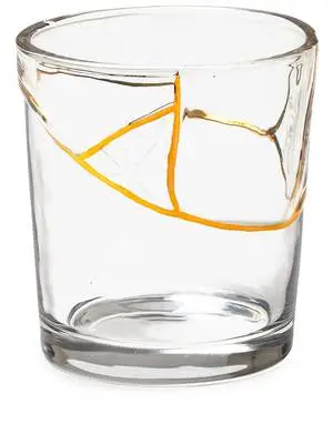 SELETTI Kintsugi Two-tone Glass - White