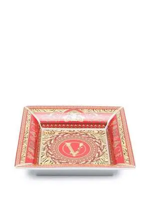 Versace Virtus Holiday Square Plate