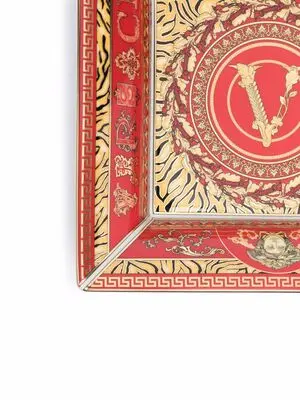 Versace Virtus Holiday Square Plate