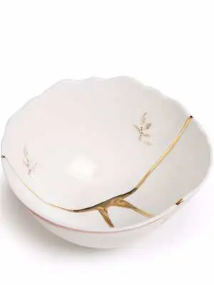 SELETTI Kintsugi Fruit Bowl - White