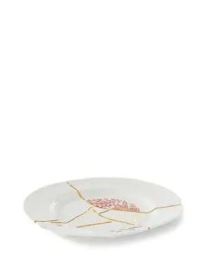 SELETTI Kintsugi No. 1 Dinner Plate - White