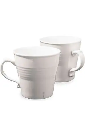 SELETTI Porcelain Cups - White