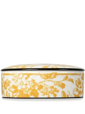 Gucci Herbarium-motif Trinket Box - White