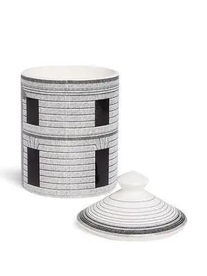 FORNASETTI Se Poi Scented Candle - Grey