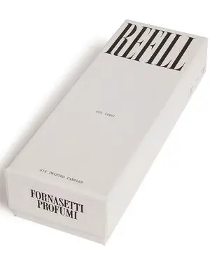 FORNASETTI Refill Twisted Candles - White