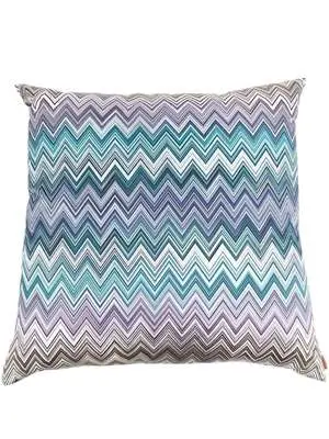Missoni Chevron-print Square Cushion - White