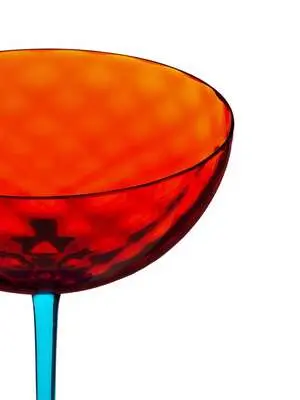 Dolce & Gabbana Hand-blown Murano Champagne Glass - Orange