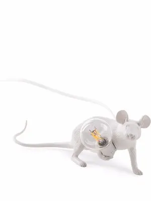 SELETTI Mouse Resin Lamp - White