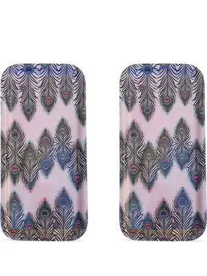 LES-OTTOMANS X Matthew Williamson Peacock Tray Set - Multicolour