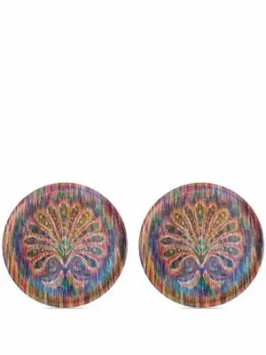 LES-OTTOMANS X Matthew Williamson Peacock Tray Set - Multicolour