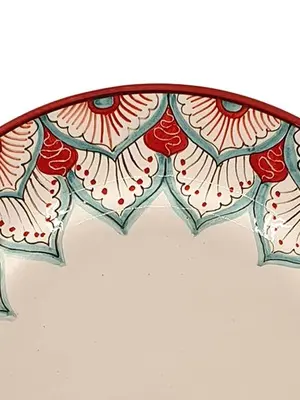 LES-OTTOMANS Peacock Dessert Plate