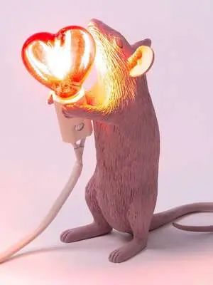 SELETTI Mouse 'valentine's Day' Lamp