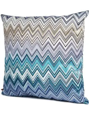 Missoni Jarris Zig-zag Cushion - Blue