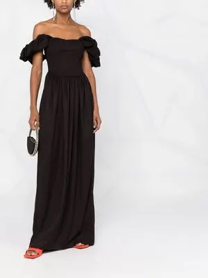 V:PM ATELIER Off-shoulder Maxi Dress