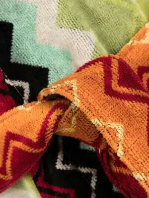 Missoni Zig-zag Print Bath Robe - Orange