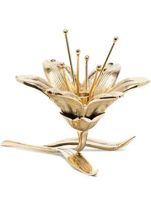 POLSPOTTEN Lilly Candle Holder - Gold