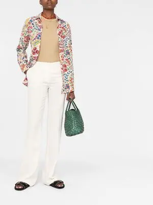Etro High-waisted Wide-leg Trousers