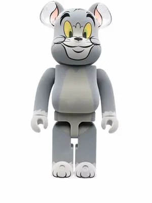 MEDICOM TOY Tom Flocked Be@rbrick Figure - Grey
