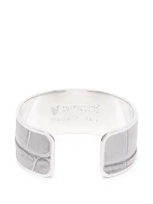 PINETTI Crocodile-embossed Napkin Ring - Grey