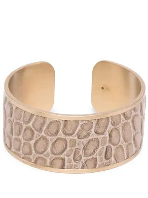 PINETTI Crocodile-embossed Napkin Ring - Neutrals