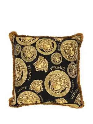 Versace Reversible Fringed-edge Cushion