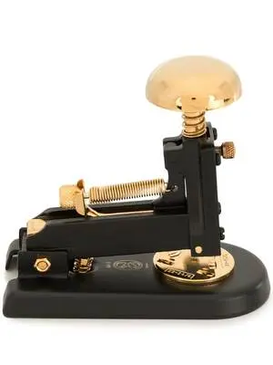 EL CASCO 18 Karat Gold Desk Stapler - Black